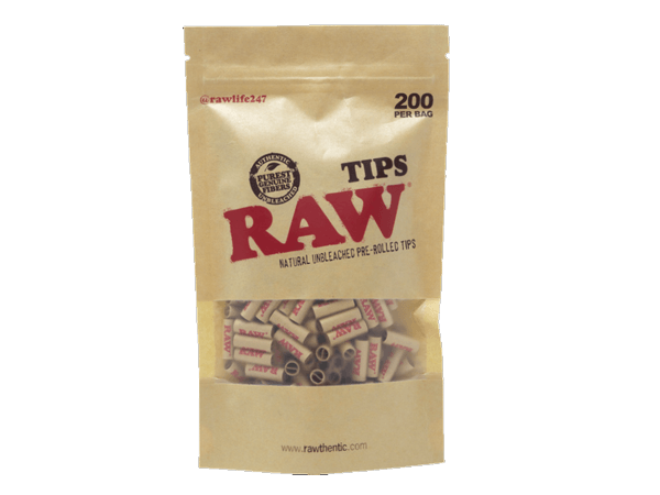 RAW | 200 Tip Bag – Wild Leaf Tobacco